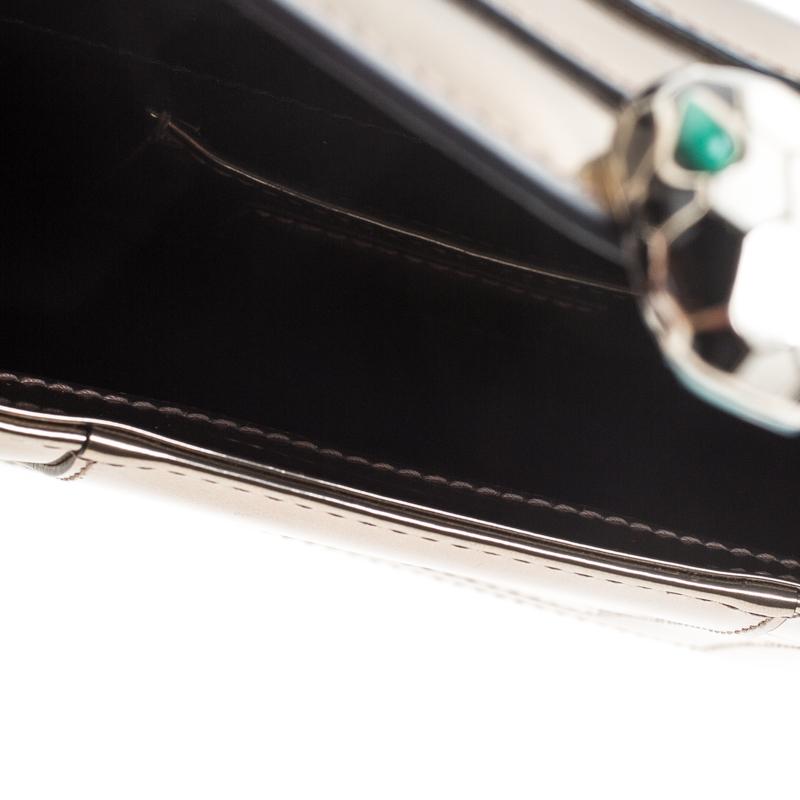 Bvlgari Metallic Bronze Patent Leather Serpenti Forever Handbag For ...