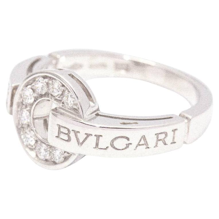Bvlgari Diamond Cocktail Ring in White Gold For Sale at 1stDibs