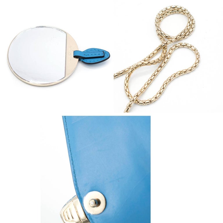 Bvlgari "Serpenti Forever" Blue Flap Cover Bag at 1stDibs | bvlgari ...