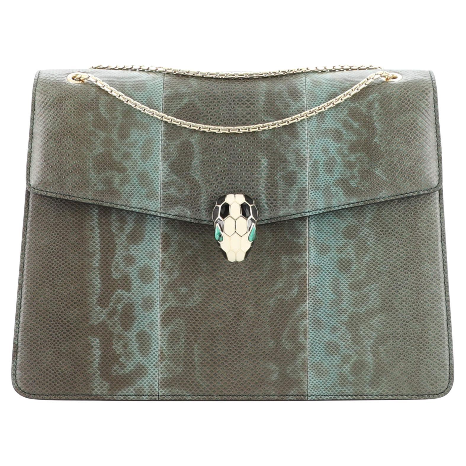 Bvlgari Red Leather Medium Serpenti Forever Shoulder Bag For Sale at ...