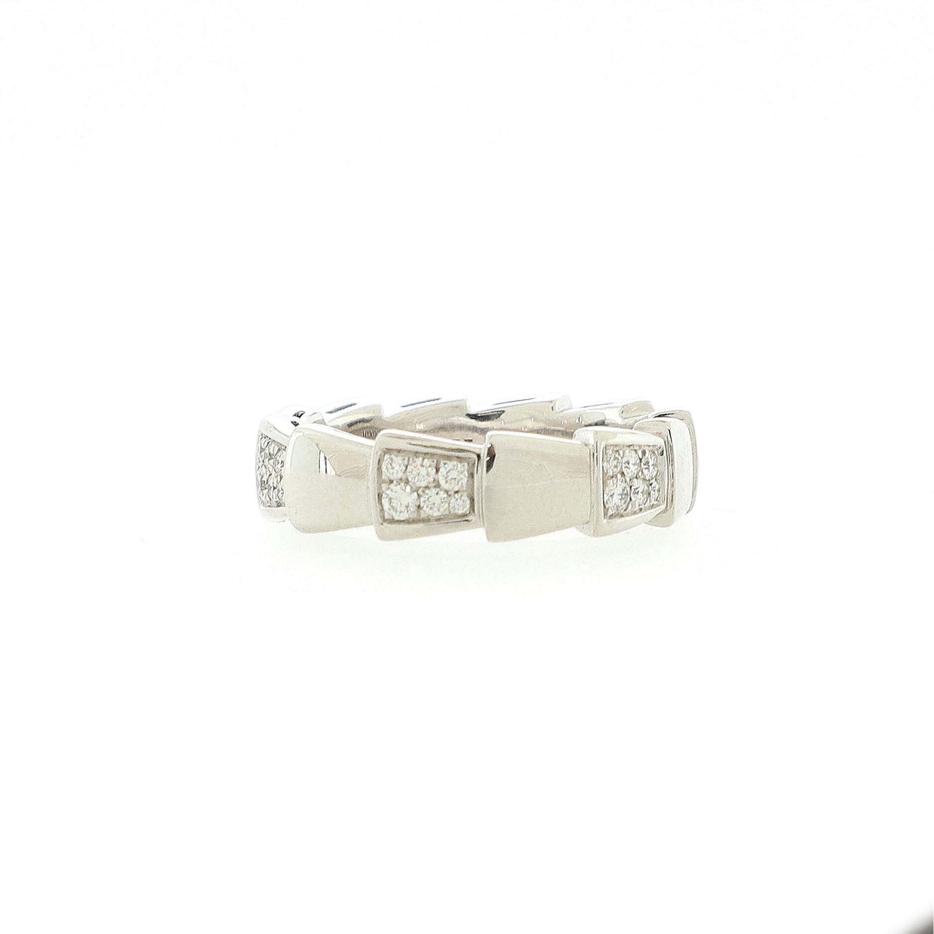 Bvlgari 'Serpenti Viper' Rose Gold Diamond and Onyx Ring at 1stDibs ...