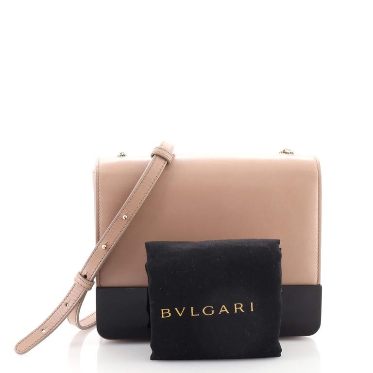 Bvlgari Signature Crossbody Bag Leather Small For Sale at 1stDibs