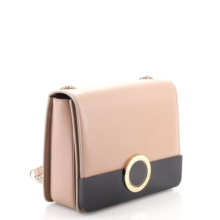 Bvlgari Signature Crossbody Bag Leather Small For Sale at 1stDibs