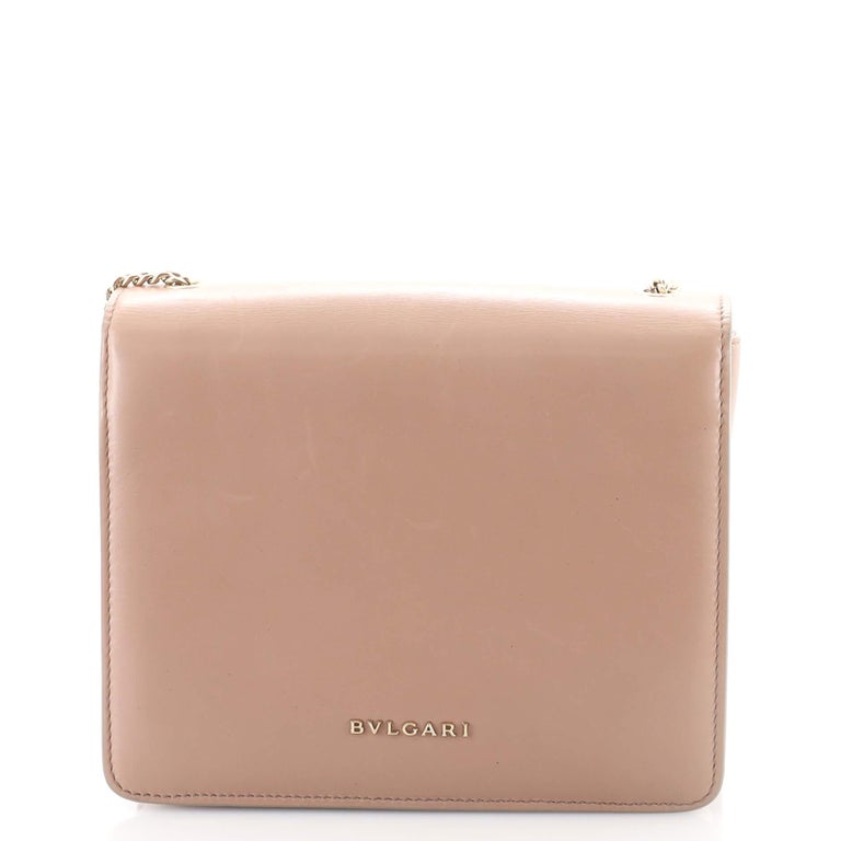 Bvlgari Signature Crossbody Bag Leather Small For Sale at 1stDibs
