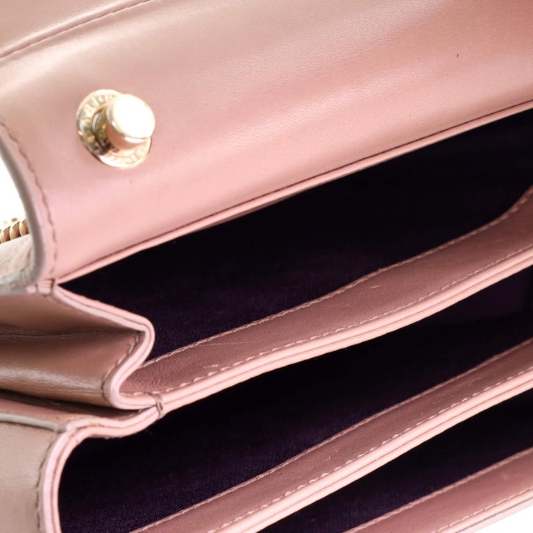 Bvlgari Signature Crossbody Bag Leather Small For Sale at 1stDibs