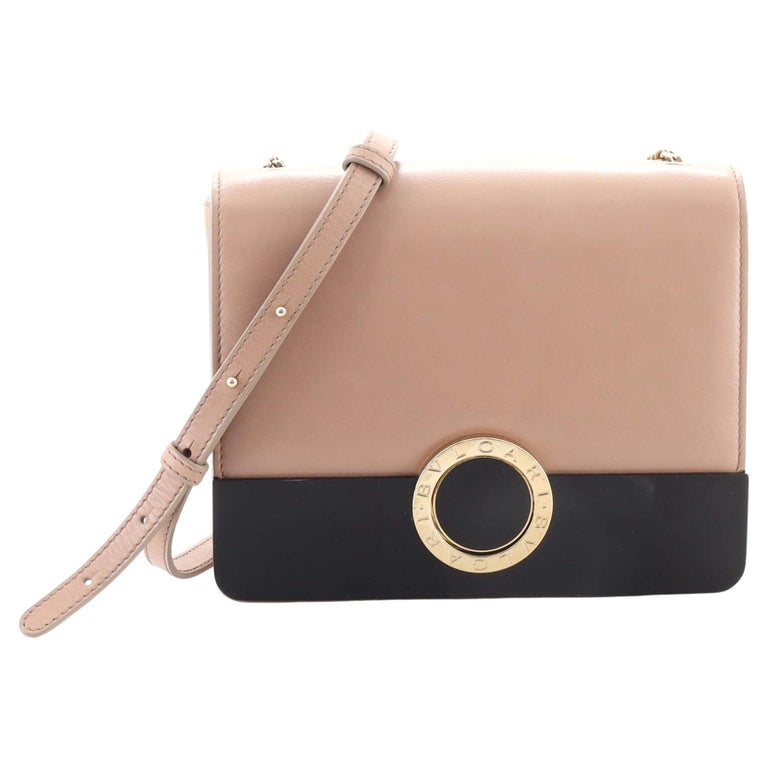 Bvlgari Signature Crossbody Bag Leather Small For Sale at 1stDibs