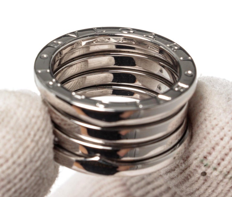 Bvlgari Silver B.Zero 1 Four Ring For Sale at 1stDibs