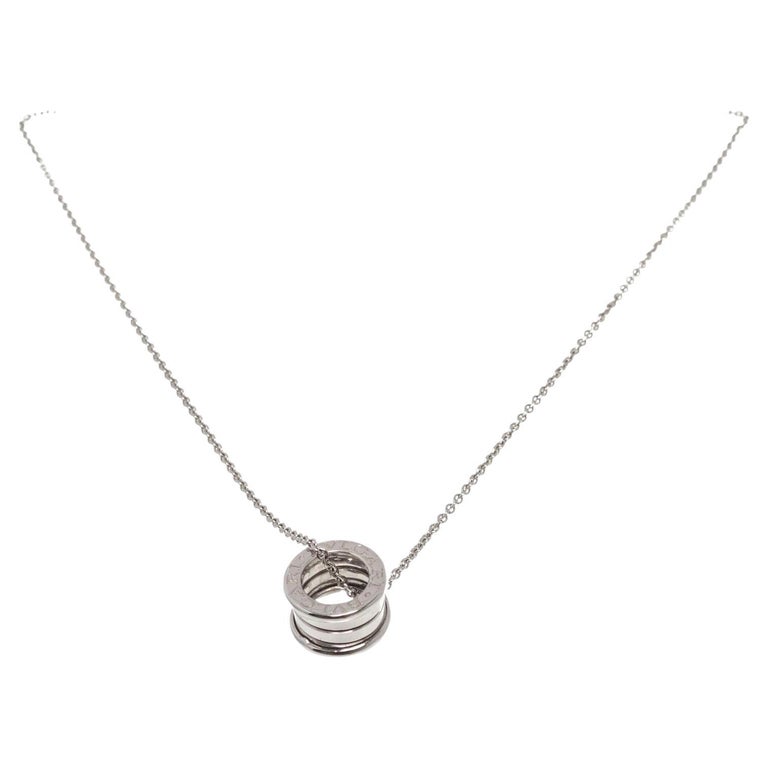 Bvlgari Silver B.Zero 1 Pendant Necklace at 1stDibs