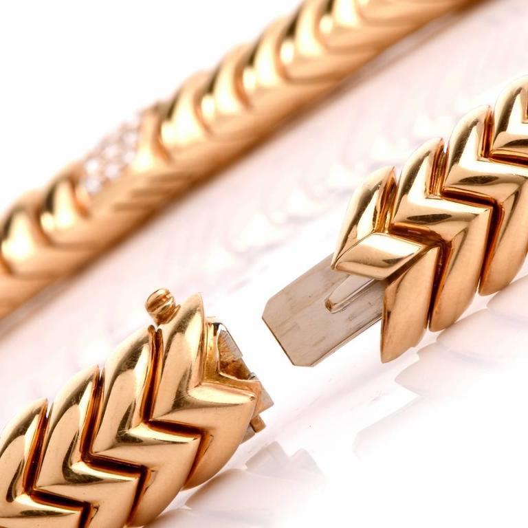 Bvlgari Spiga Diamond Snake Choker Bulgari 18 Karat Gold Necklace at ...