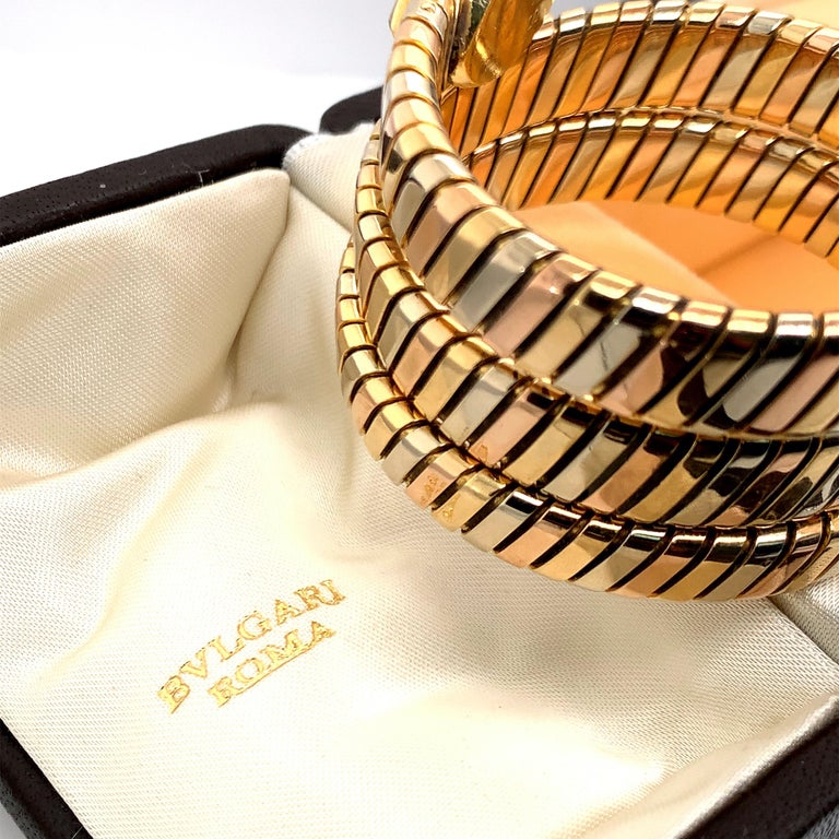 Bvlgari Tri-Color Bracelet Watch For Sale at 1stDibs
