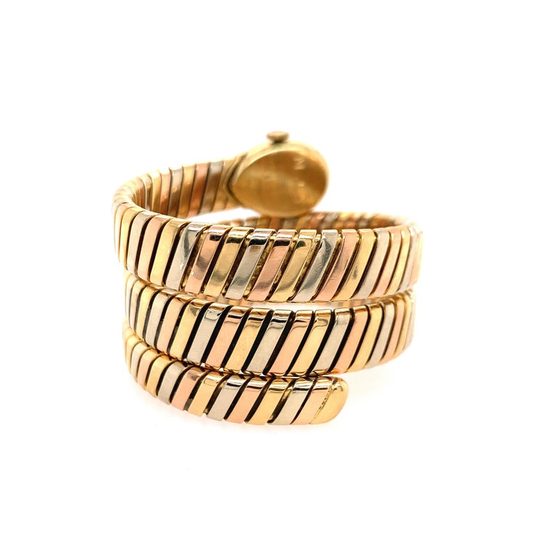 Bvlgari Tri-Color Bracelet Watch For Sale at 1stDibs