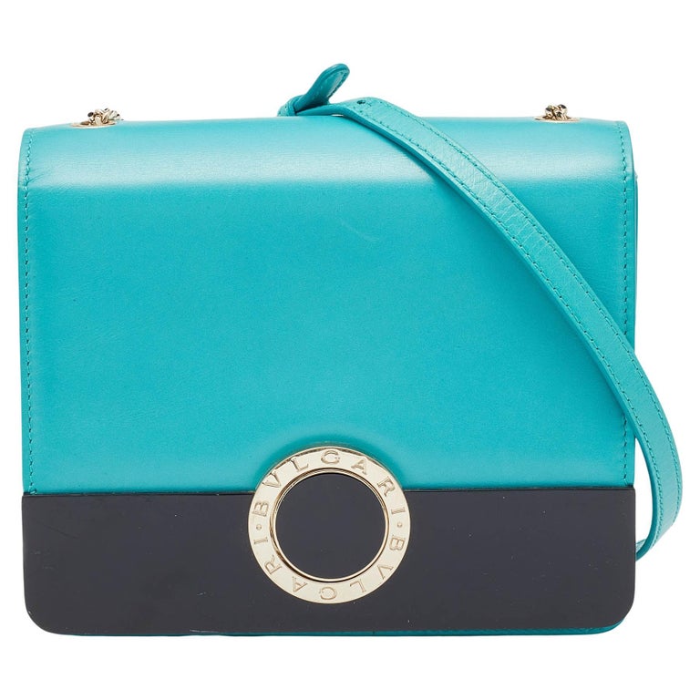 Bvlgari Turquoise Leather Crossbody Bag at 1stDibs