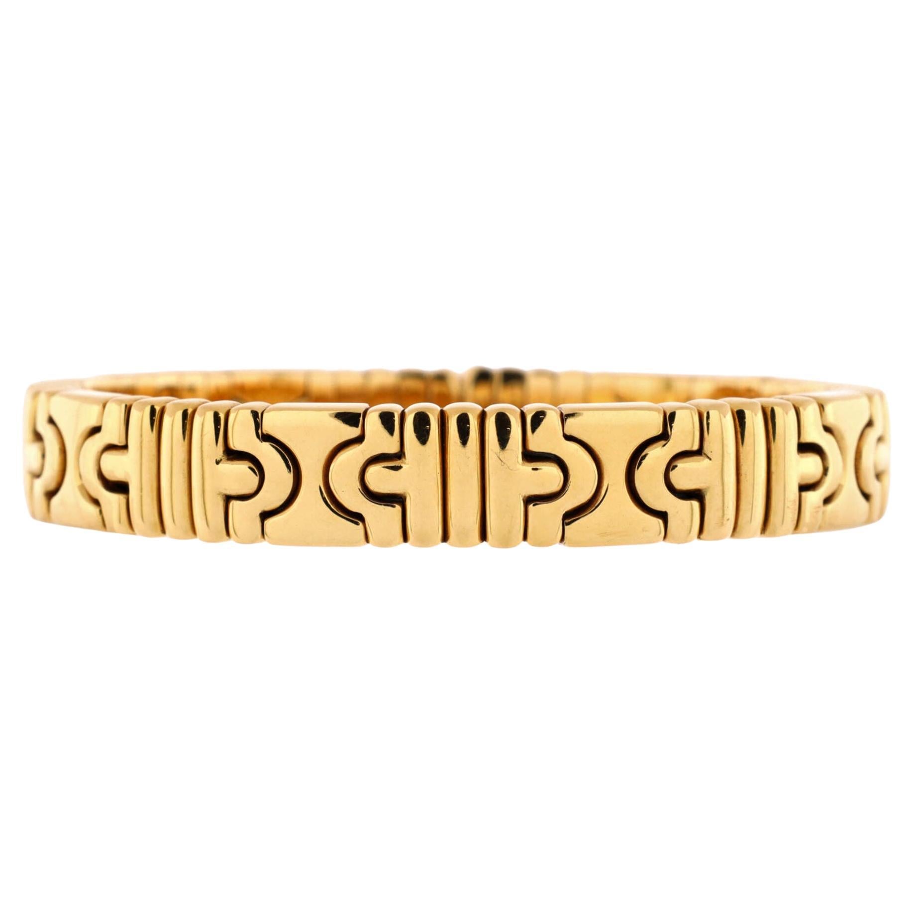 Rare Vintage Bvlgari Tubogas Parentesi Serpenti Bangle Bracelet 18k ...