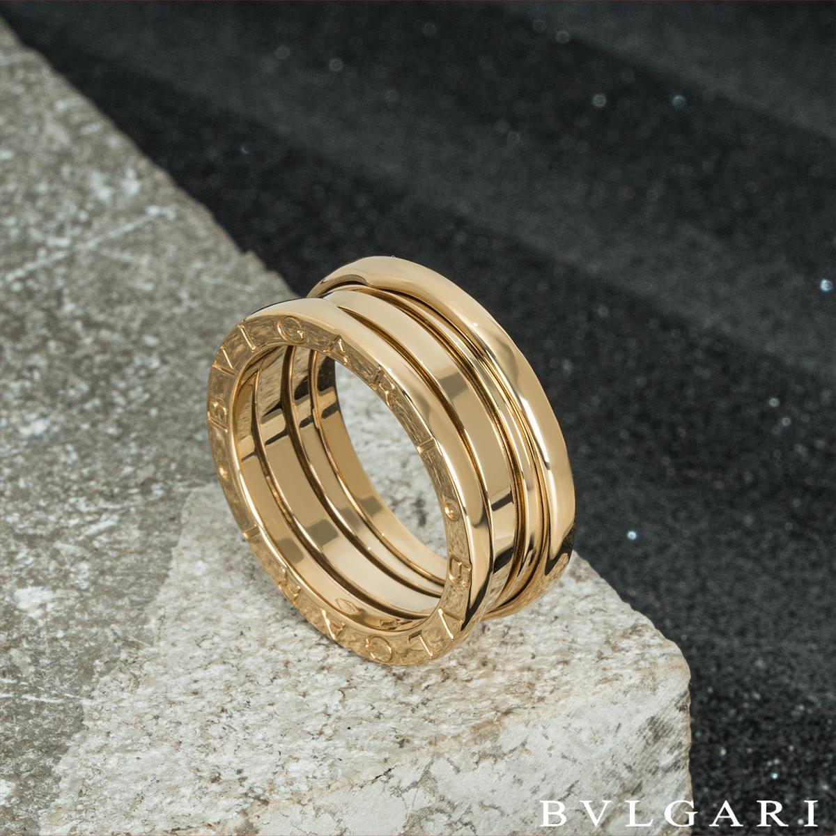 Bvlgari Yellow Gold B.Zero1 Ring For Sale at 1stDibs