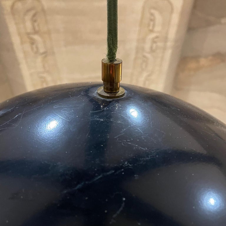 Stilux Milano Modern Black Adjustable Sliding Pendant Lamp 1950s Italy ...