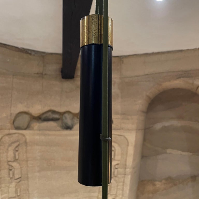 Stilux Milano Modern Black Adjustable Sliding Pendant Lamp 1950s Italy ...