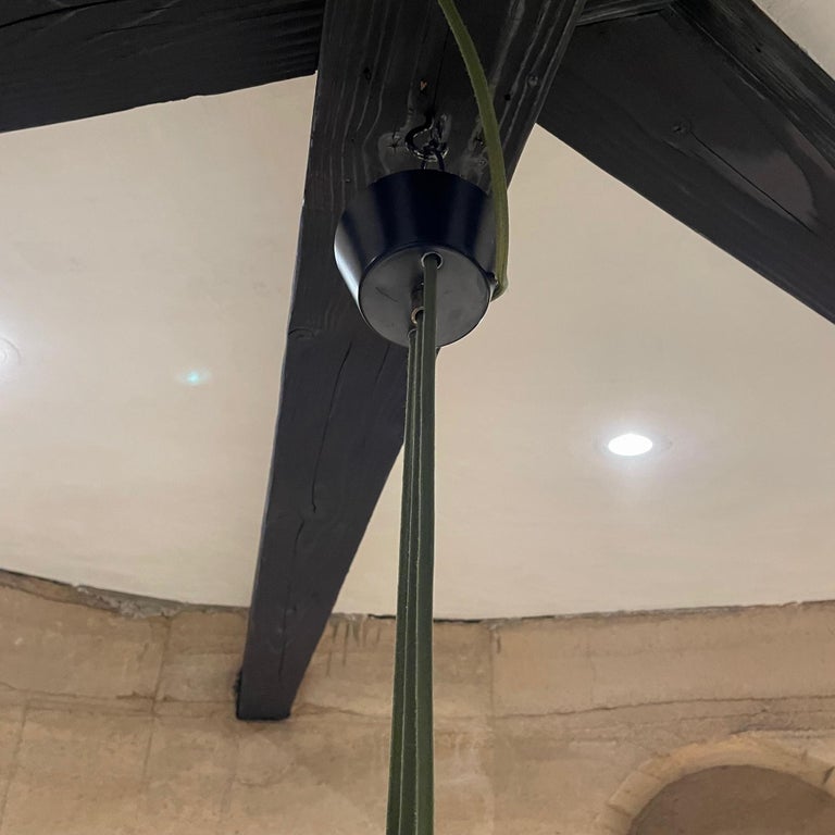 Stilux Milano Modern Black Adjustable Sliding Pendant Lamp 1950s Italy ...