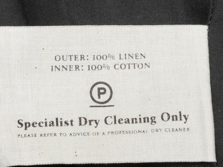 By Walid Black Embroidered Linen Jacket For Sale at 1stDibs