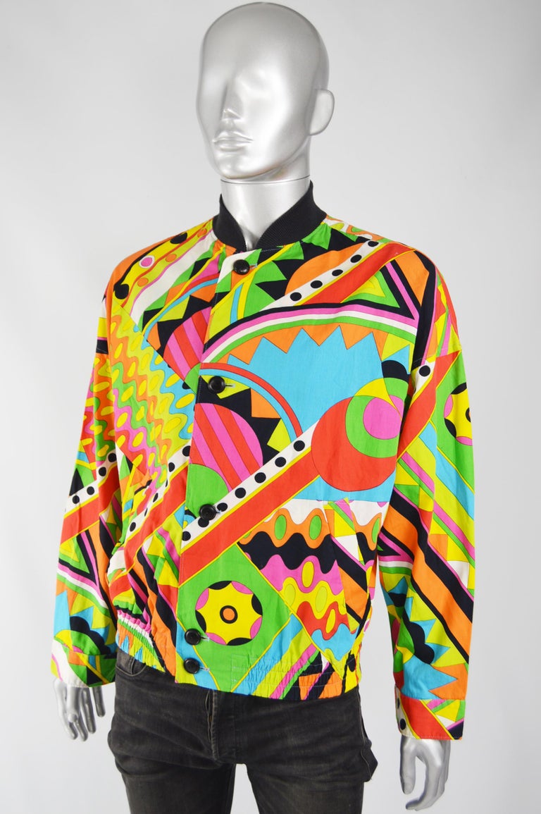 Byblos Mens Vintage Bomber Jacket at 1stDibs | mens retro bomber jacket ...