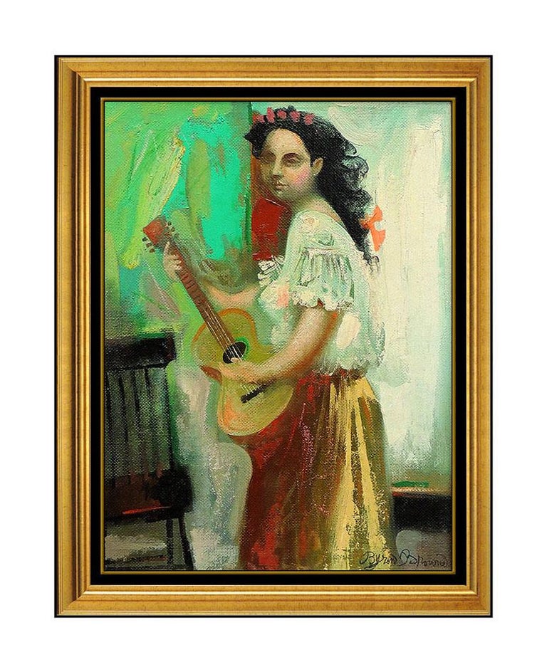 Byron Browne - Byron Browne Original Oil Painting on Board Signed ...