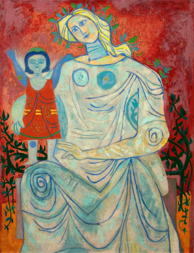 Byron Browne - Mother and Child -- 1949 For Sale at 1stDibs