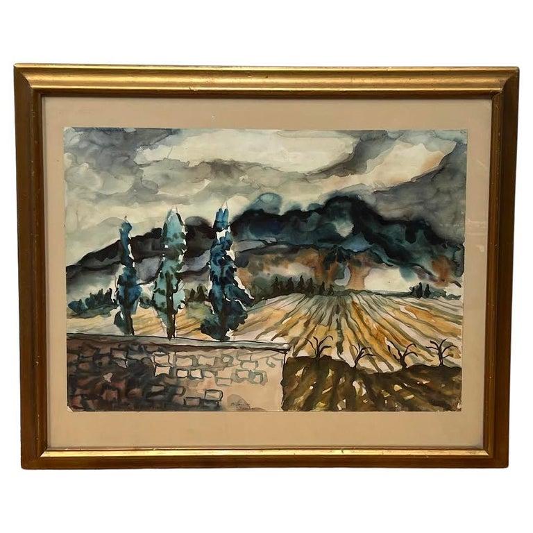 Byron Randall - Watercolor Landscape by Byron Randall "Tacuba Series ...