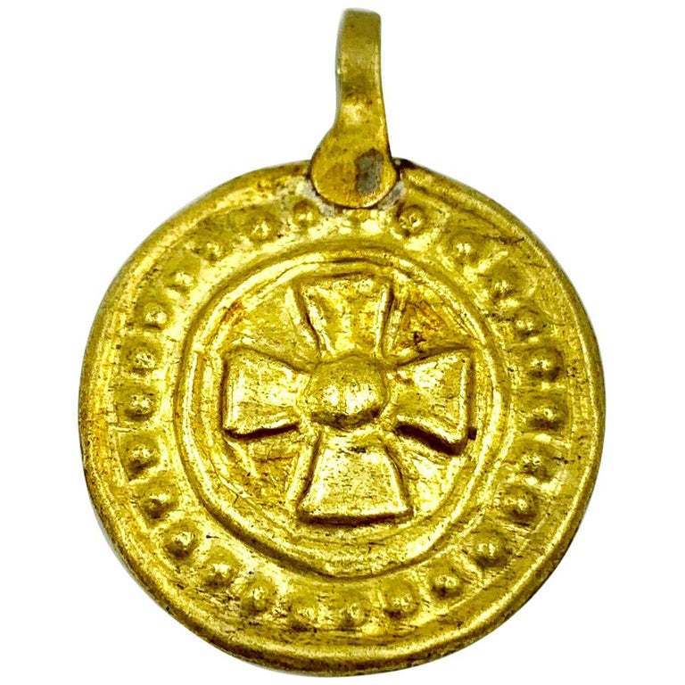 Byzantine Gold Medallion of the Cross of Saint Cuthbert, 6th-7th ...