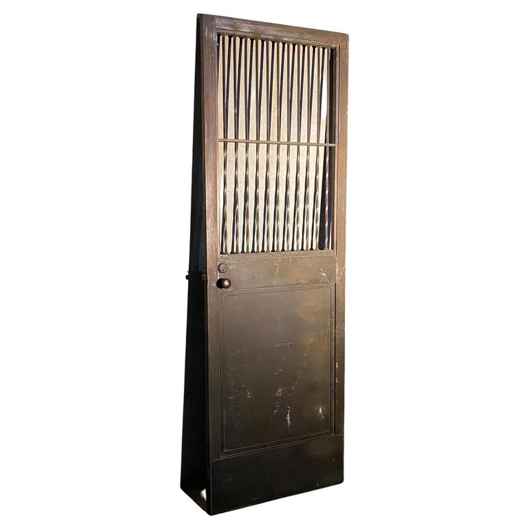 C 1900 Solid Brass/ Bronze Bank Room Door For Sale at 1stDibs