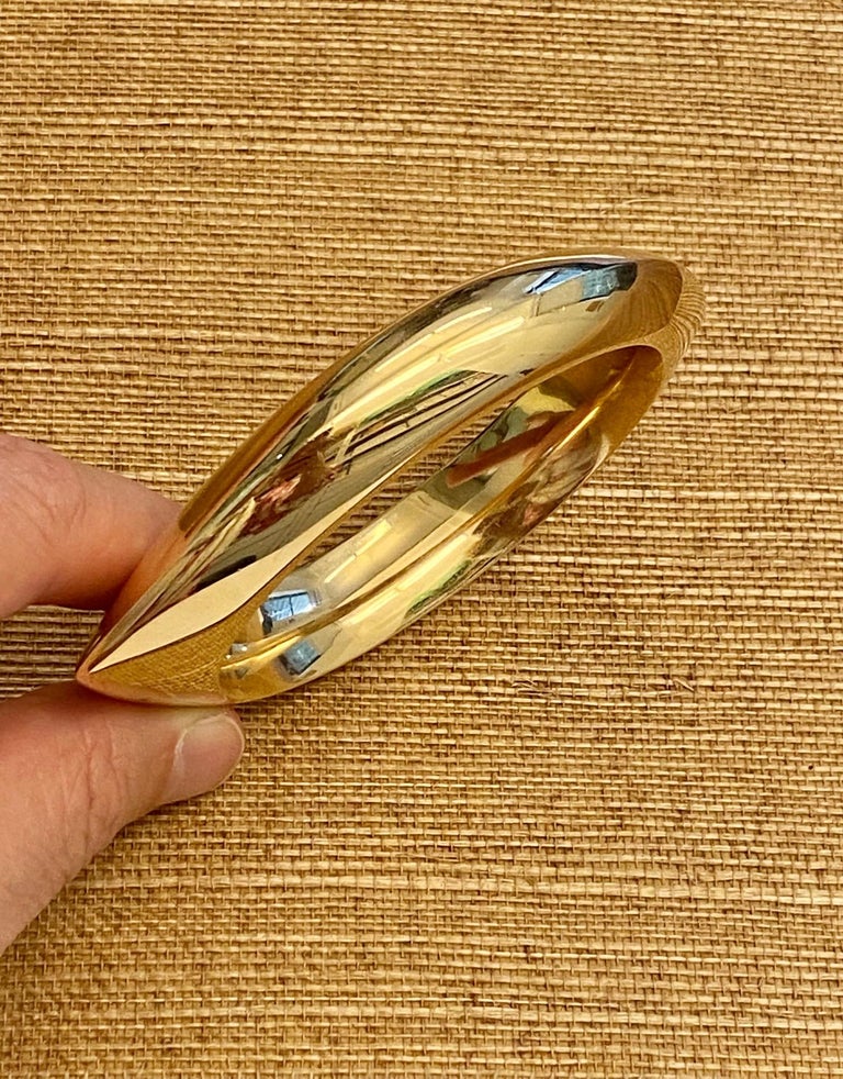 c. 1960 Nanna Ditzel Gold Ëye" Bangle for Georg Jensen For Sale at 1stDibs