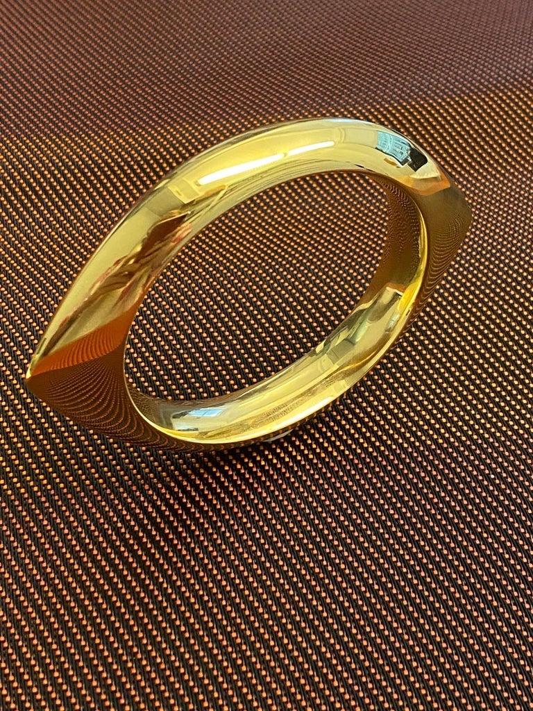 C. 1960 Nanna Ditzel Gold Ëye" Bangle for Georg Jensen For Sale at 1stDibs