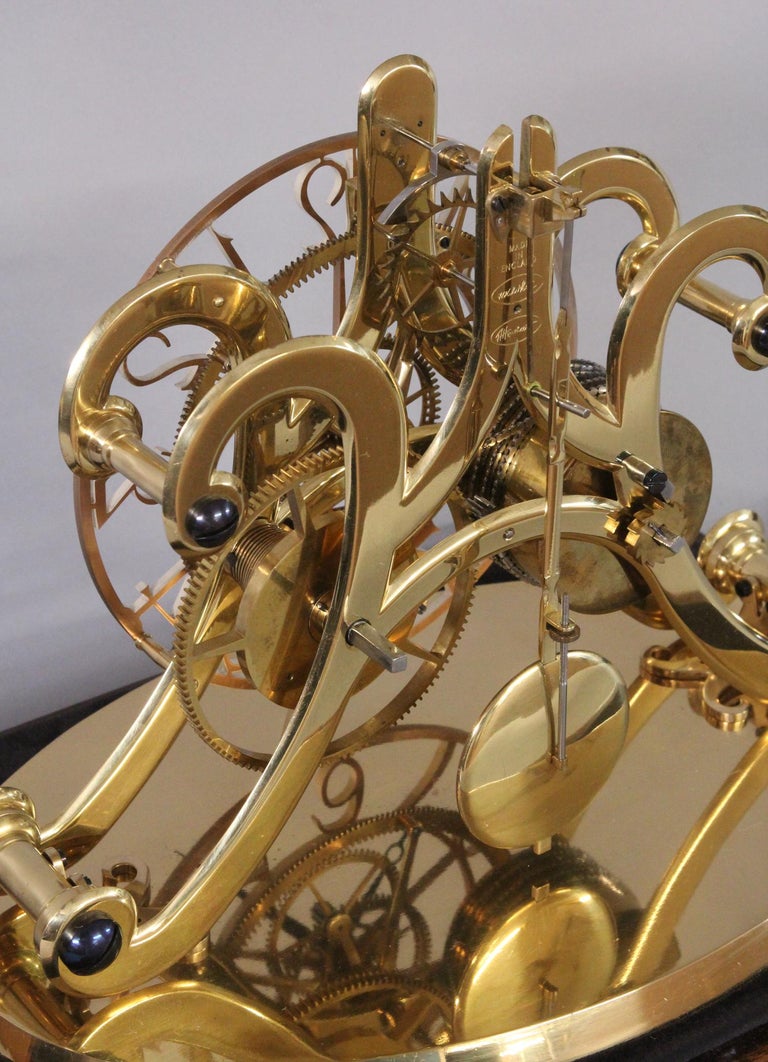 c. 1973 Replica of a Strutt Epicyclic Skeleton Clock by Dent For Sale ...