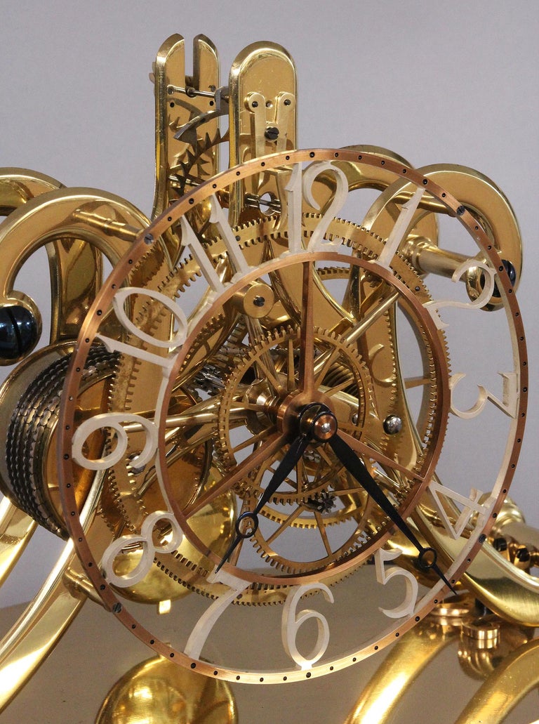 c. 1973 Replica of a Strutt Epicyclic Skeleton Clock by Dent For Sale ...