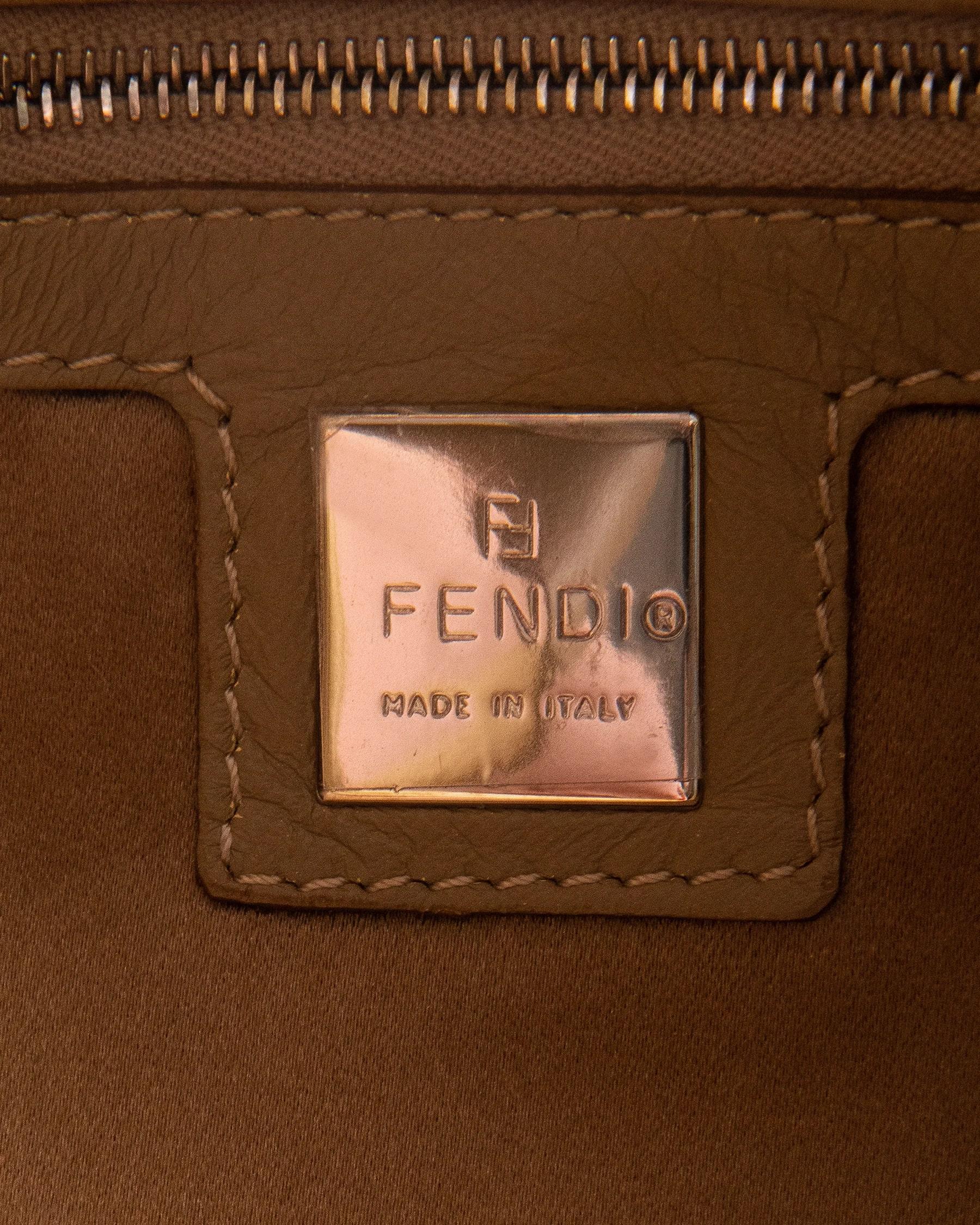 c. 2000 Fendi Neutral Leather Color Block Shoulder Bag at 1stDibs ...