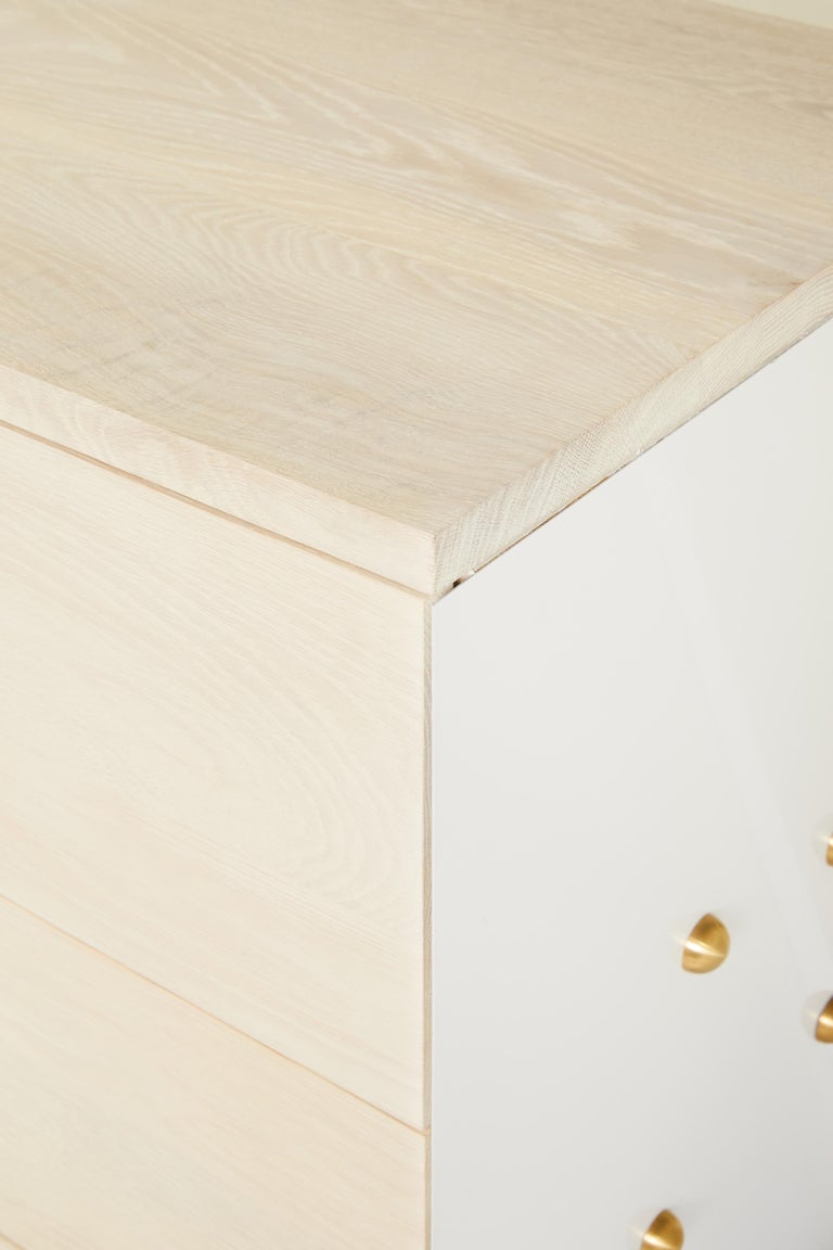 C-210WB Solid White Oak and Powder-Coated Cantilevered Credenza with ...