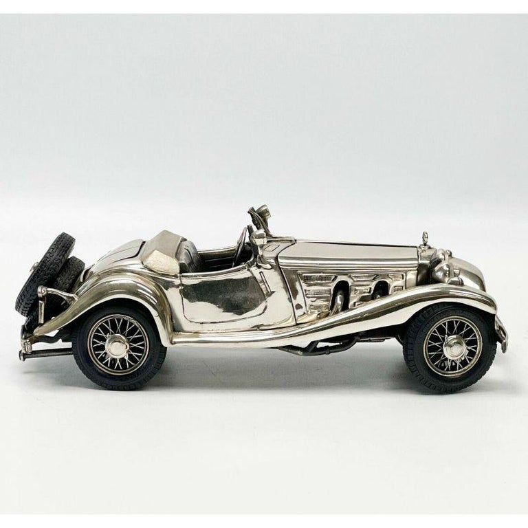 C. Bartolomei Italian Sterling Silver Model Car 1935 Mercedes-Benz 500k ...
