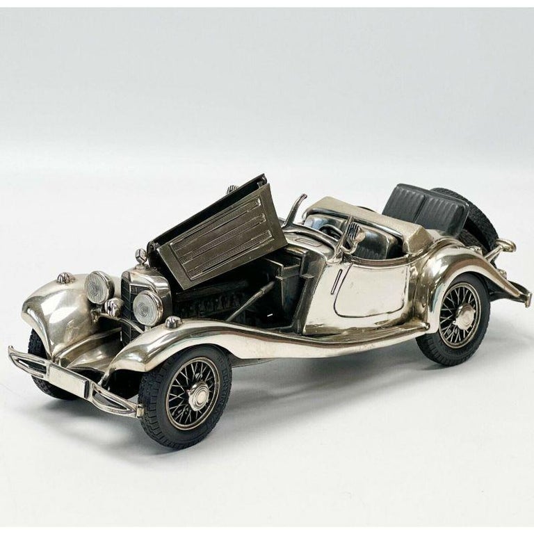 C. Bartolomei Italian Sterling Silver Model Car 1935 Mercedes-Benz 500k ...