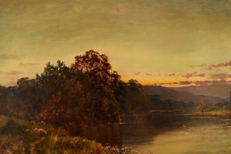 C. H. Watson, British Artist, Oil on Canvas, Landscape with Grazing ...