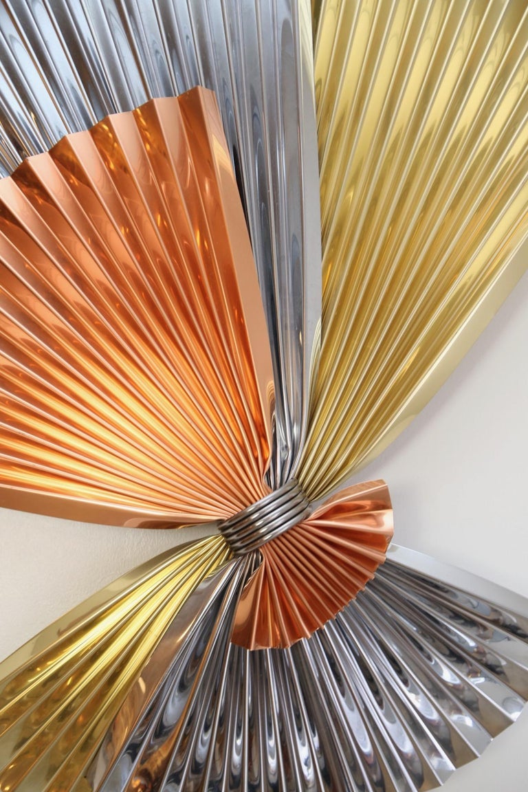 C Jere Abstract Metal Wall Sculpture at 1stDibs