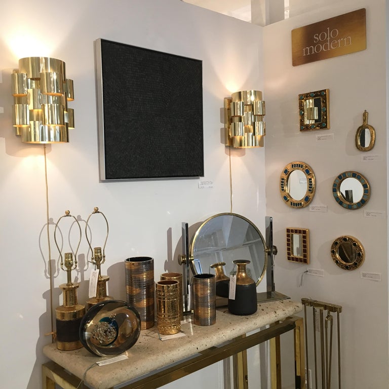 C. Jere Brass Cloud Sconces, Signed For Sale at 1stDibs