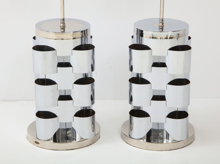 C. Jere Polished Chrome Cloud Lamps For Sale at 1stDibs