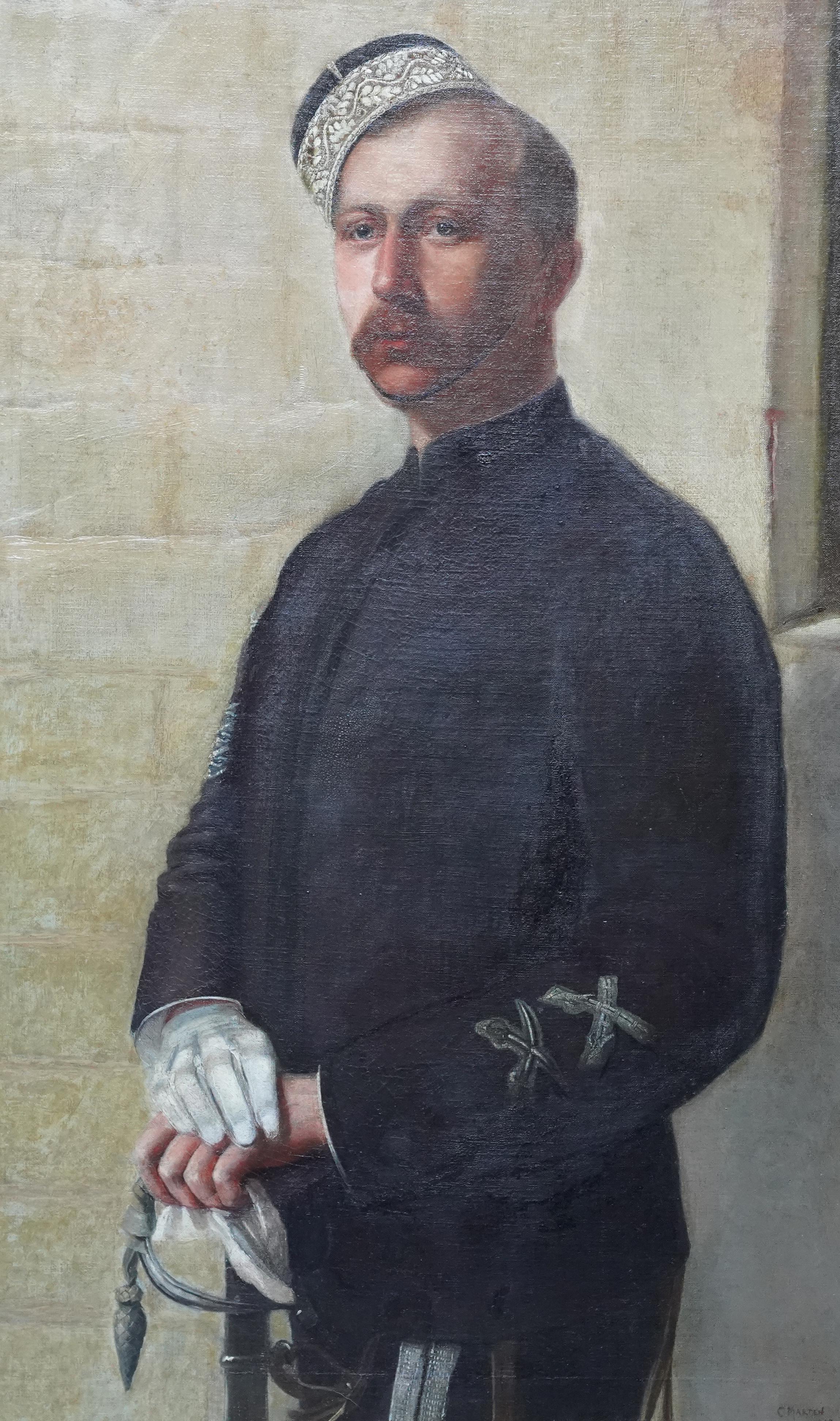 C Marten - Portrait of a Soldier - British 19th century art military ...