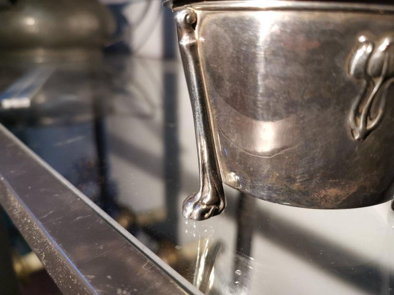 Edith Dawson. An Arts and Crafts Silver Pot with Floral Details and A ...