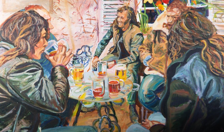 C. Roll - C. Roll - Framed 1991 Acrylic, Spring Beers For Sale at 1stDibs