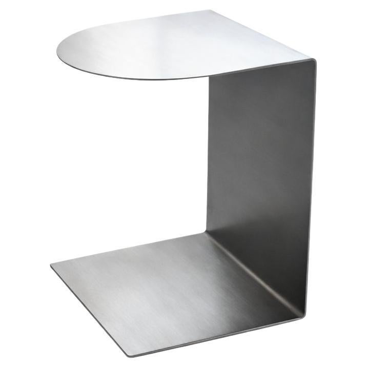 Monolit Side Table, Stainless Steel by Cezar Moldovan x Arbore For Sale ...