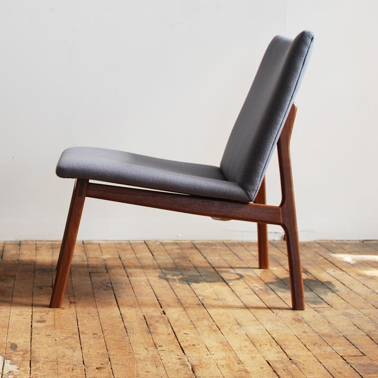 C07 Handmade Upholstered Lounge Chair in Solid Walnut by Jason Lewis ...
