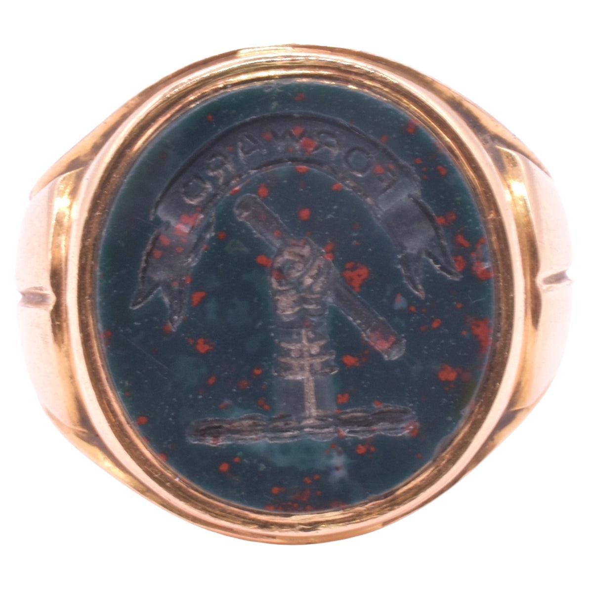 Berlin Iron Signet Ring For Sale at 1stDibs