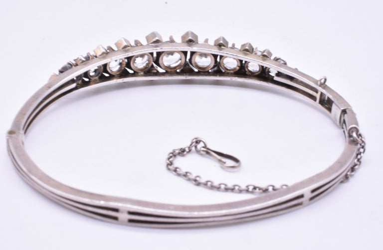 Silver Paste Bangle, circa 1890 at 1stDibs