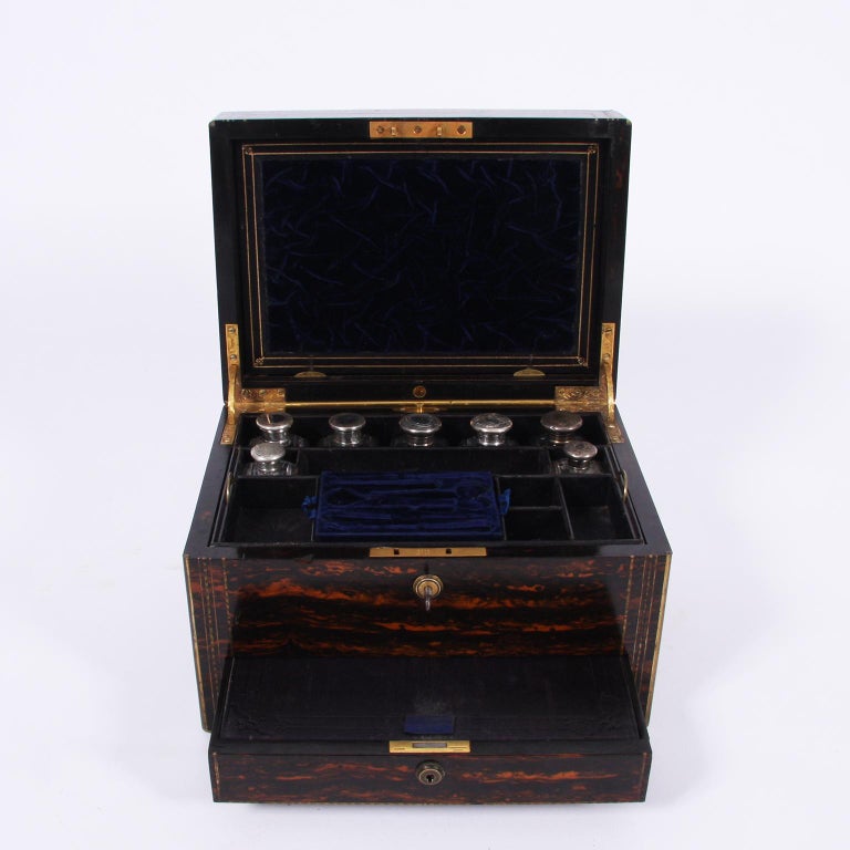 Coromandel and Blue Velvet Vanity Box by Asprey of London, circa 1900 ...