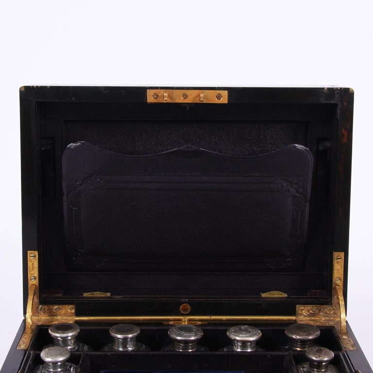 Coromandel and Blue Velvet Vanity Box by Asprey of London, circa 1900 ...