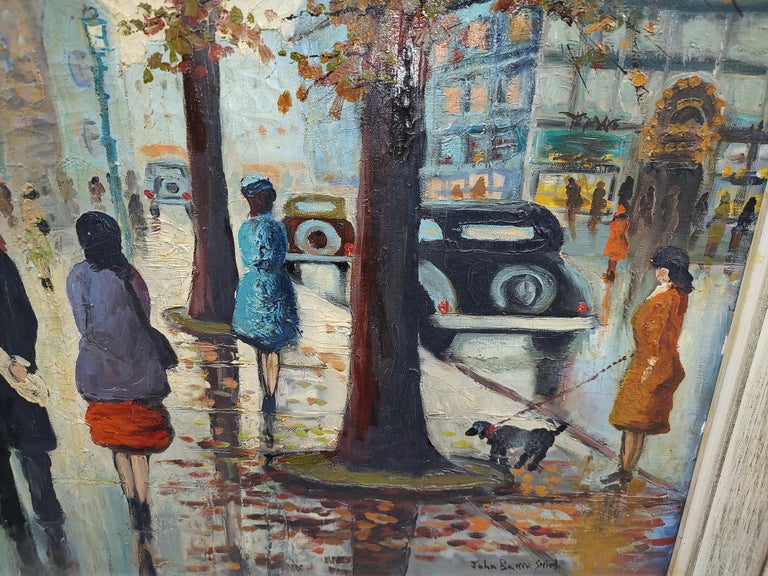 C 1945, French Impressionist Oil on Canvas Painting by John Baker Smith at 1stDibs